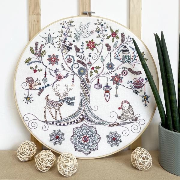 My winter tree of life - Embroidery kit