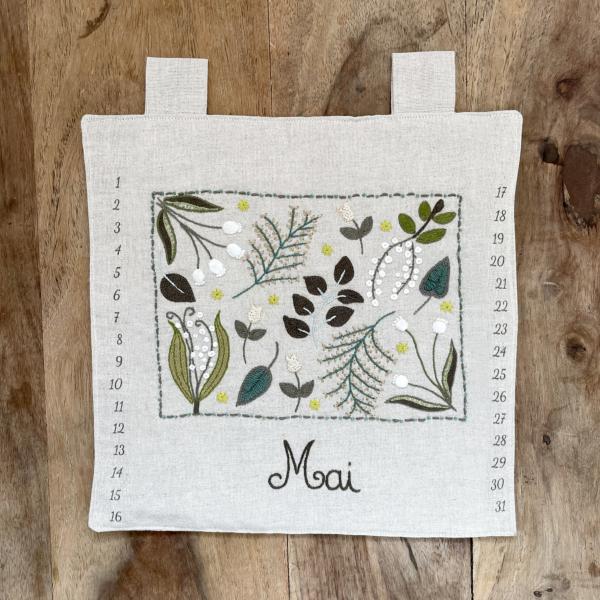 Perpetual calendar - May - Embroidery kit